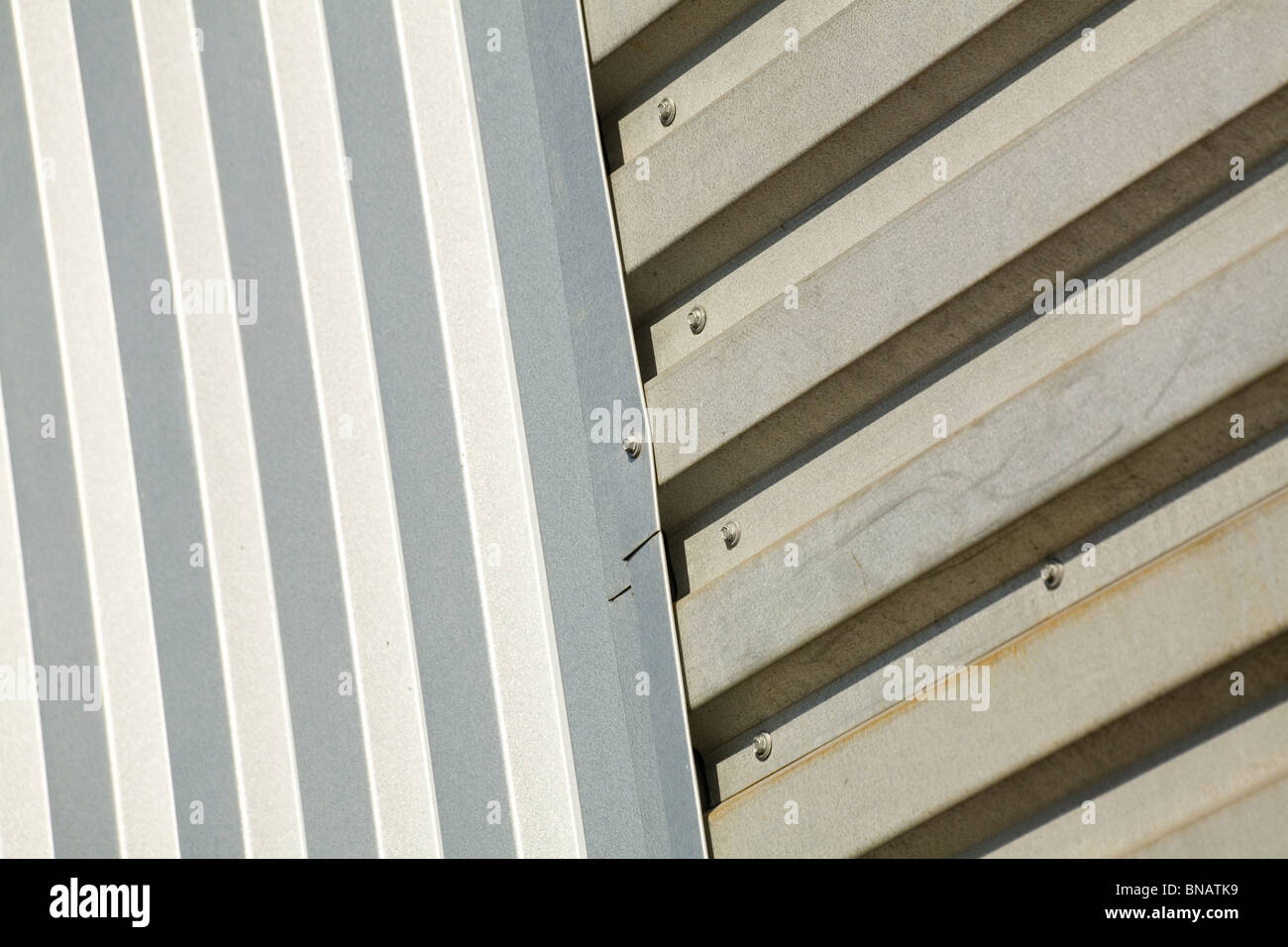 corrugated iron close up for background Stock Photo - Alamy