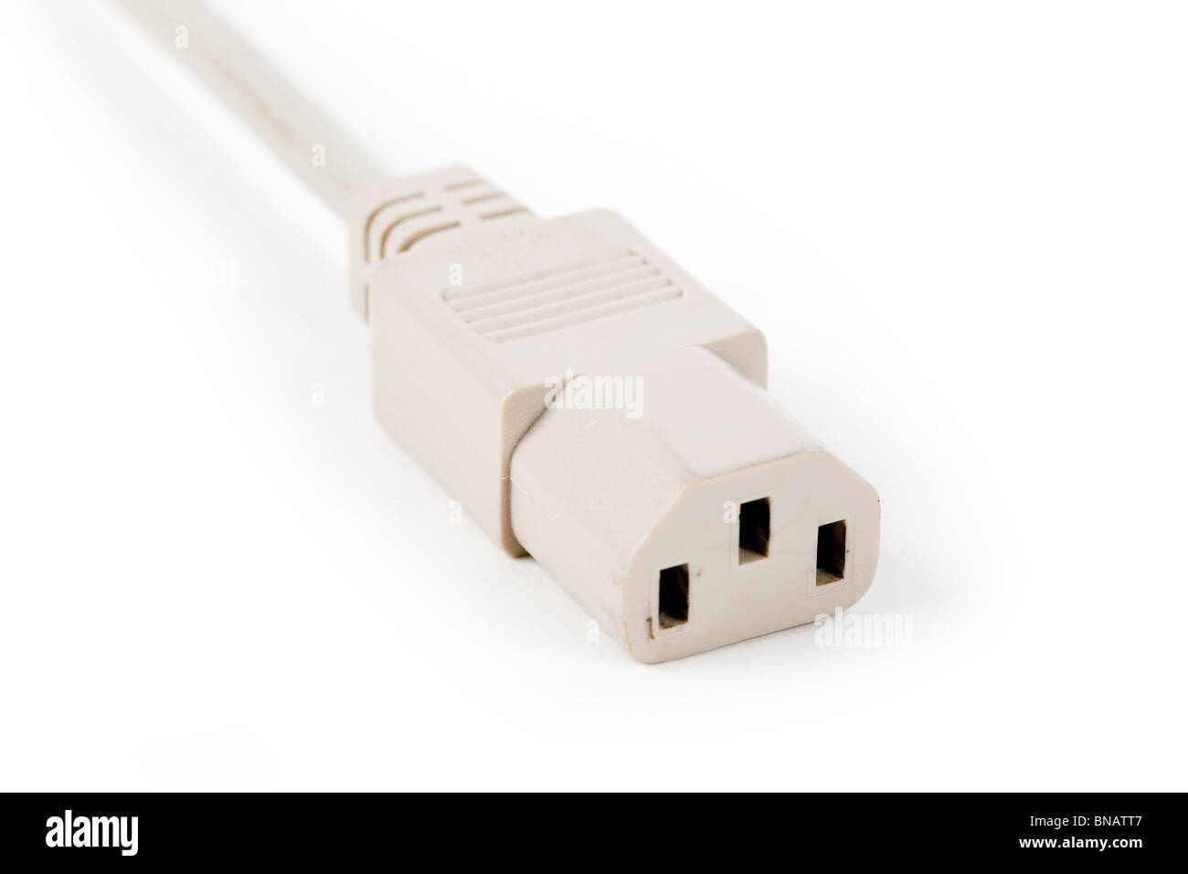 white Power Cord Plug close up shot Stock Photo - Alamy