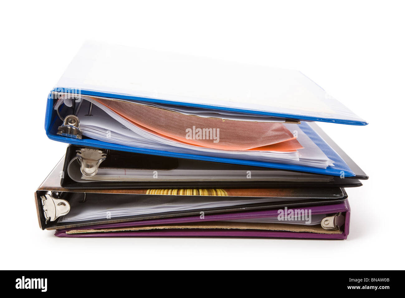 file folder, Ring Binder, with white background Stock Photo - Alamy