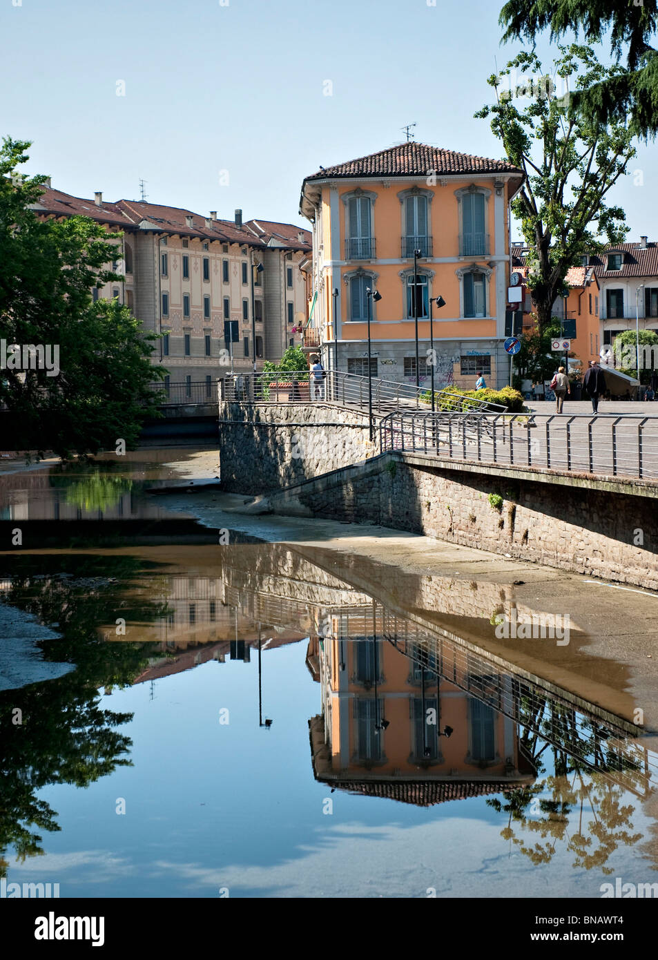 River Lambro in the centre of Monza Italy Stock Photo - Alamy