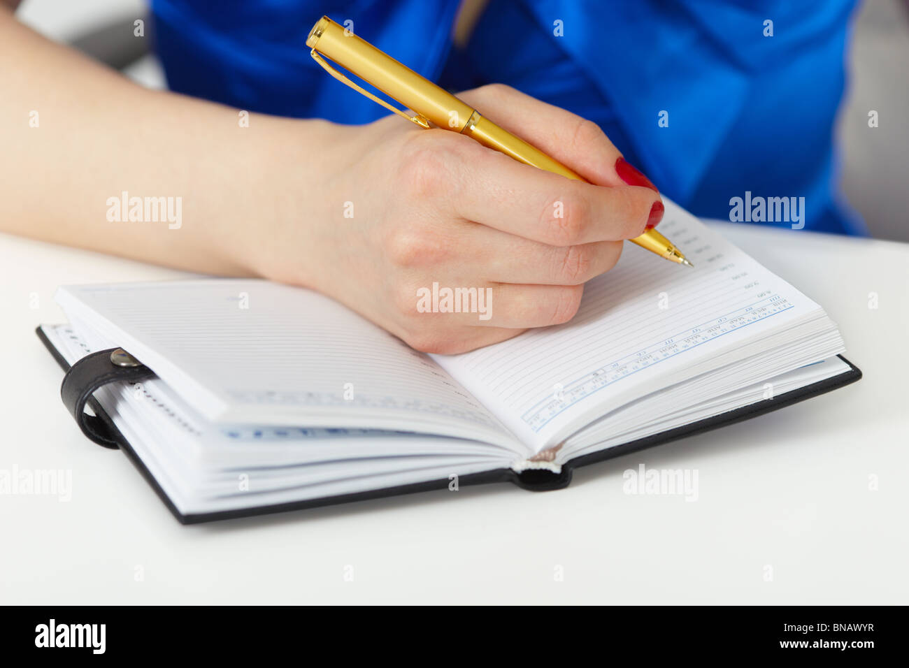 Close up woman pen notebook hi-res stock photography and images - Alamy