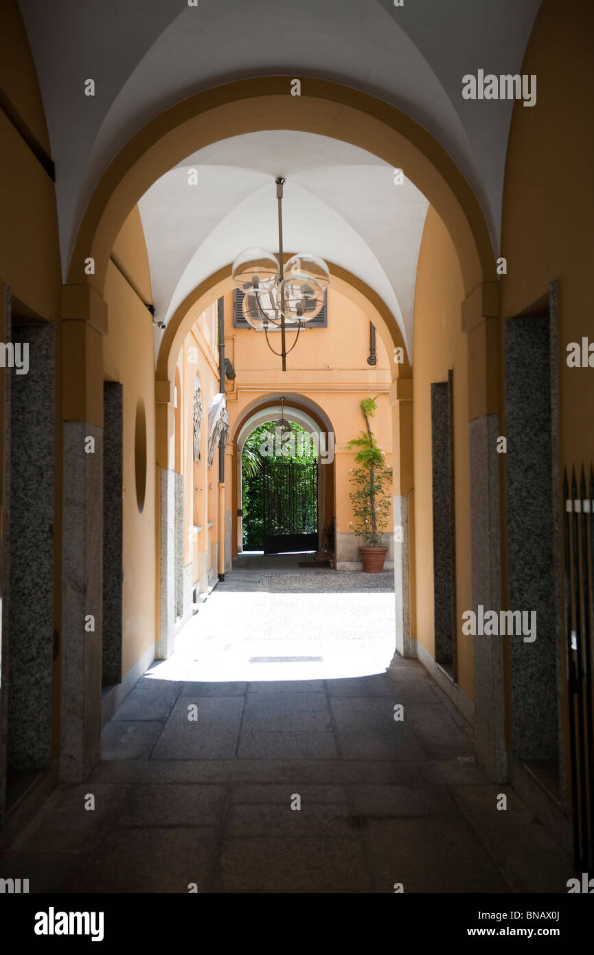 Archway entrance to palazzo Morando Attendolo Bolognini via Sant'Andrea ...