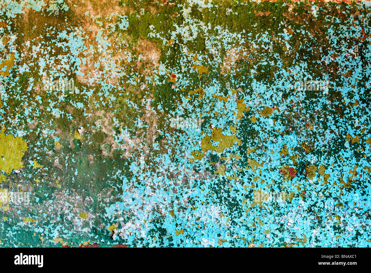 Old dirty wall with several layers of paint of different colors Stock ...