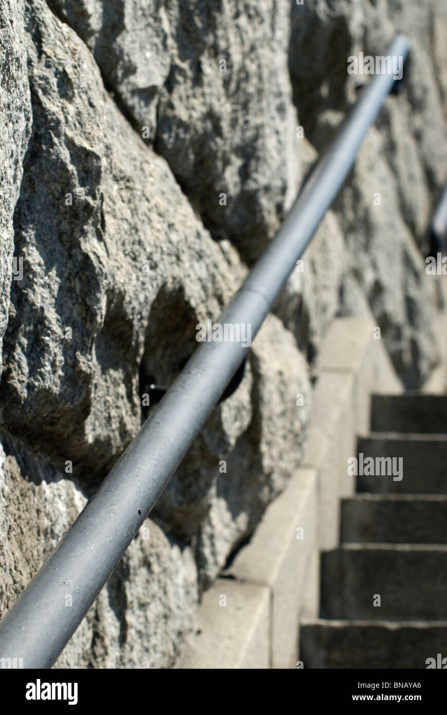 Metal stair handrails hi-res stock photography and images - Alamy