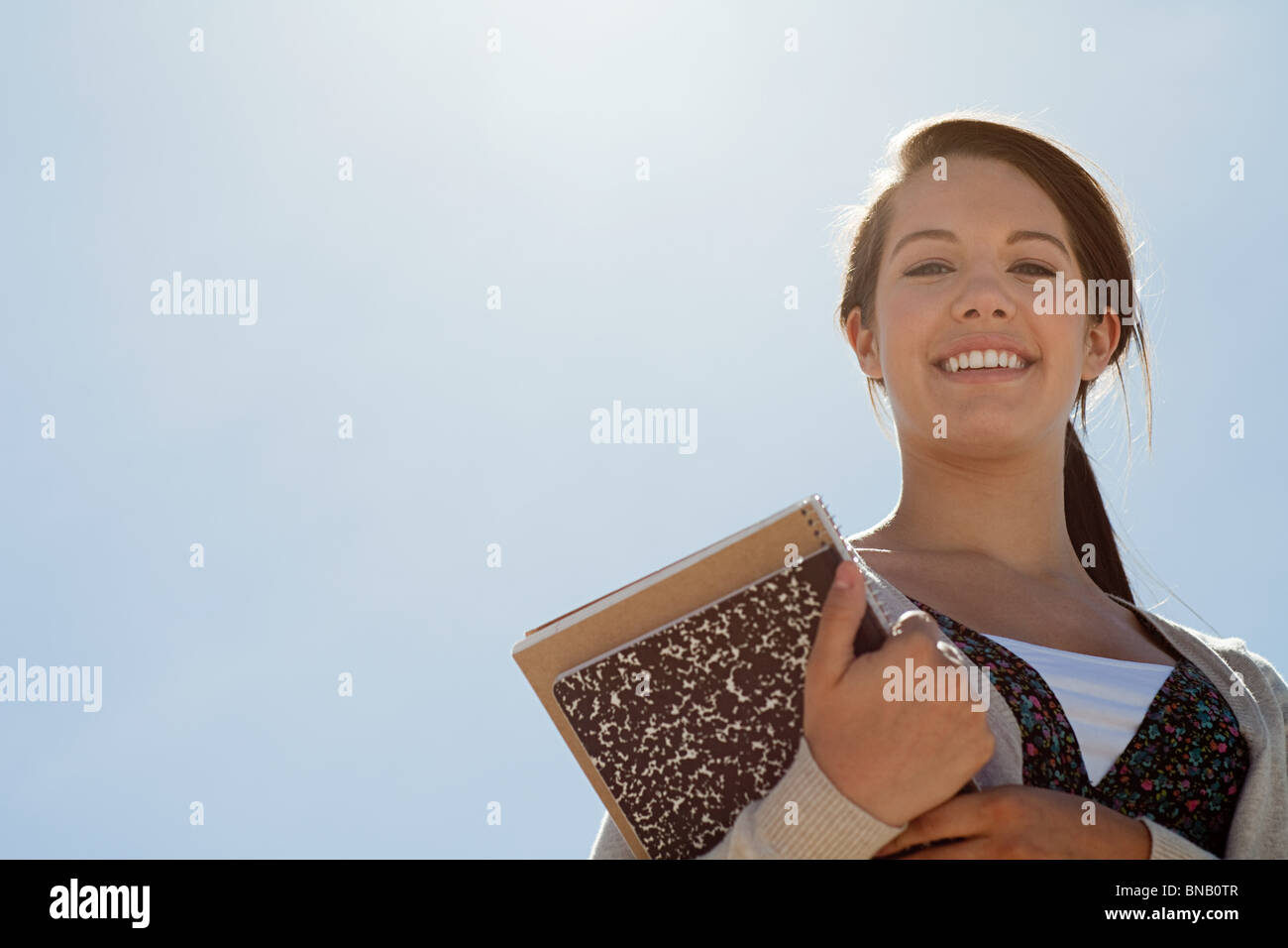 Portrait of female high school student Stock Photo - Alamy