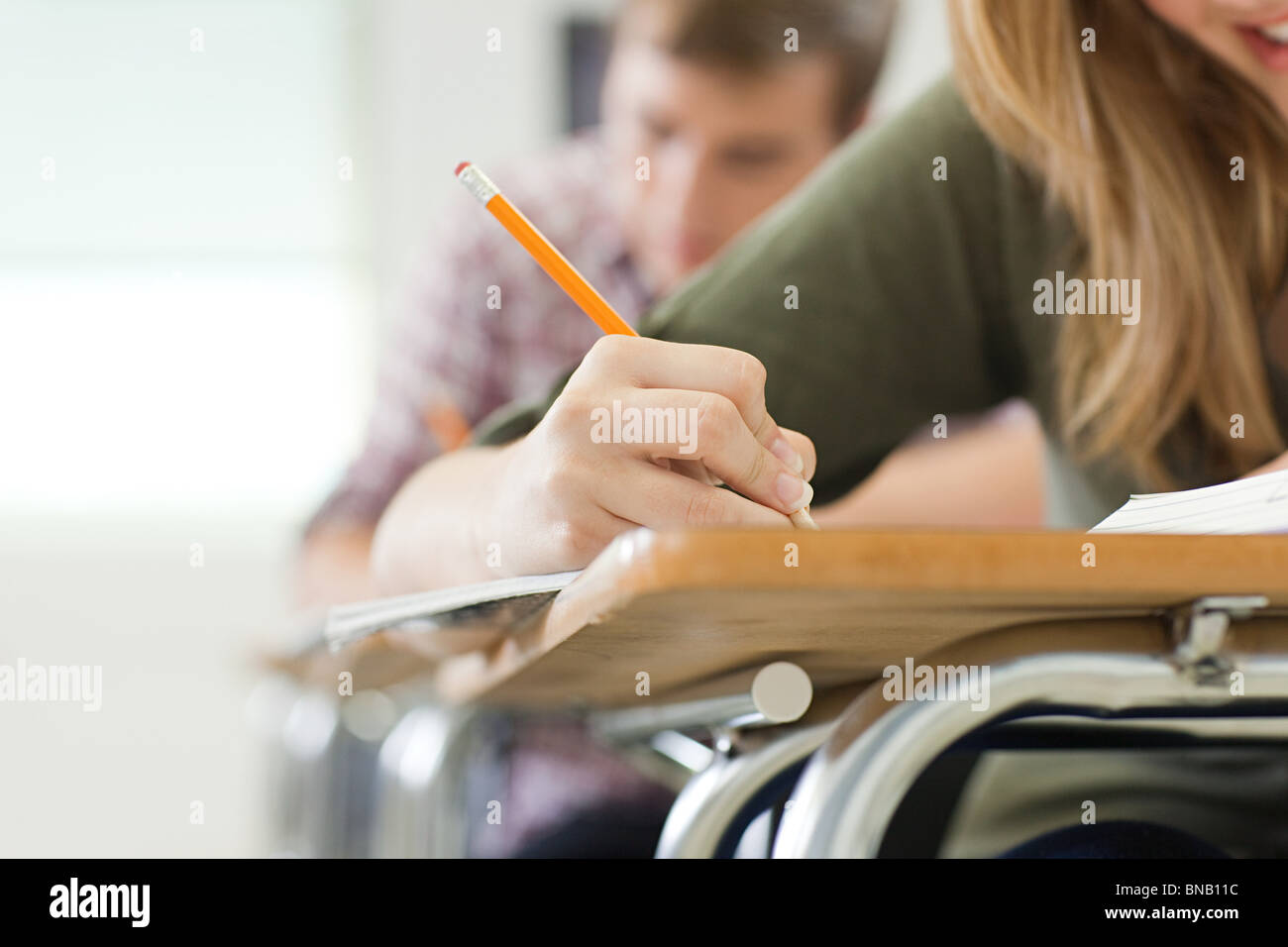Studious female high school student Stock Photo - Alamy