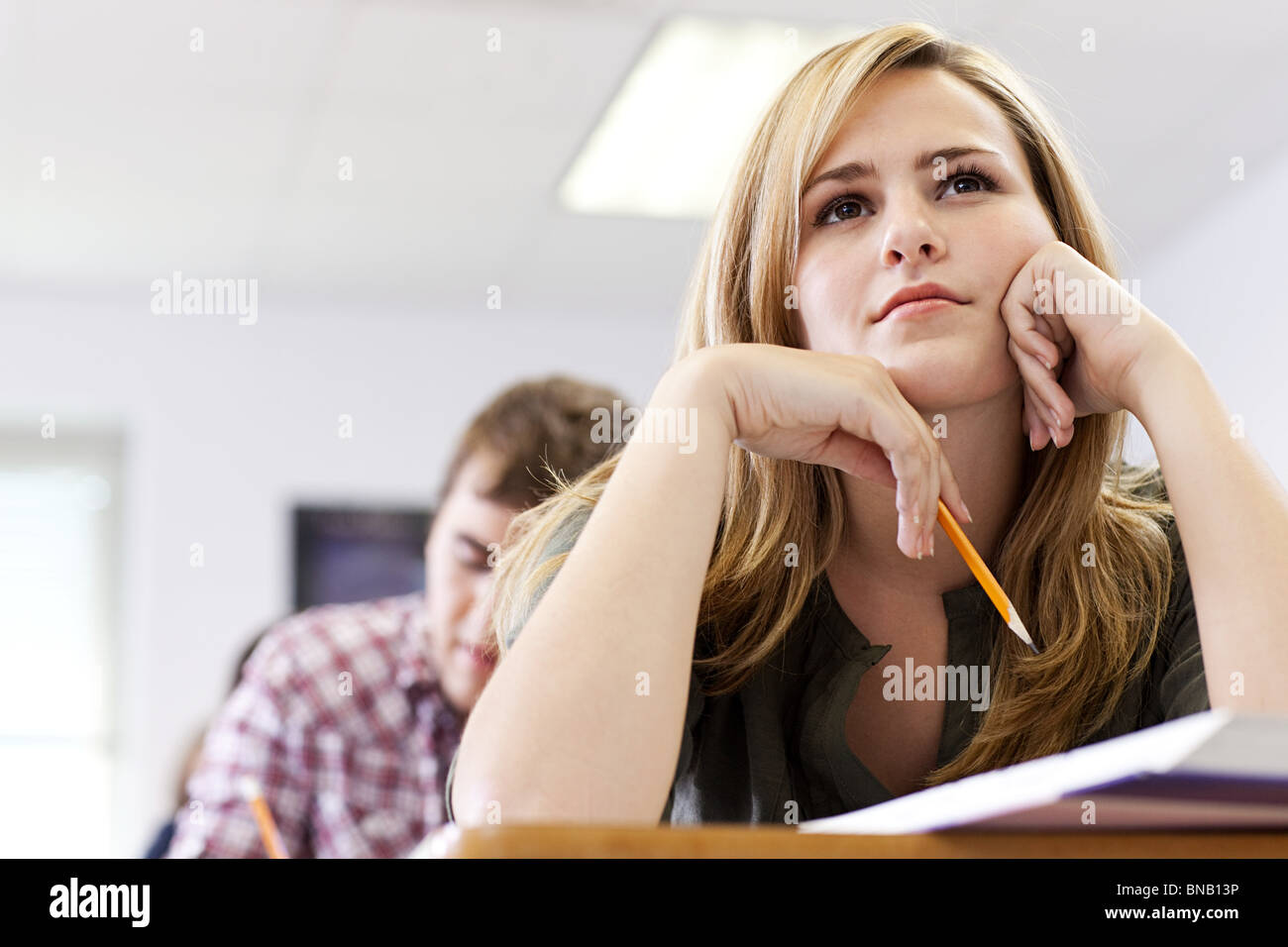 High school girl daydreaming hi-res stock photography and images - Alamy