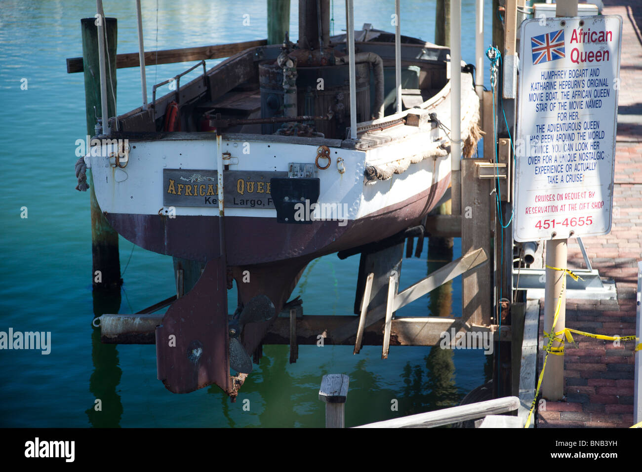 African Queen at Holiday Inn Marina, Key Largo, Florida, USA Stock ...