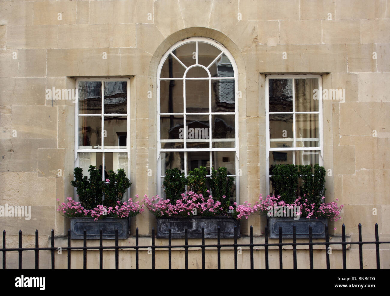 Wrought iron window boxes hi-res stock photography and images - Alamy