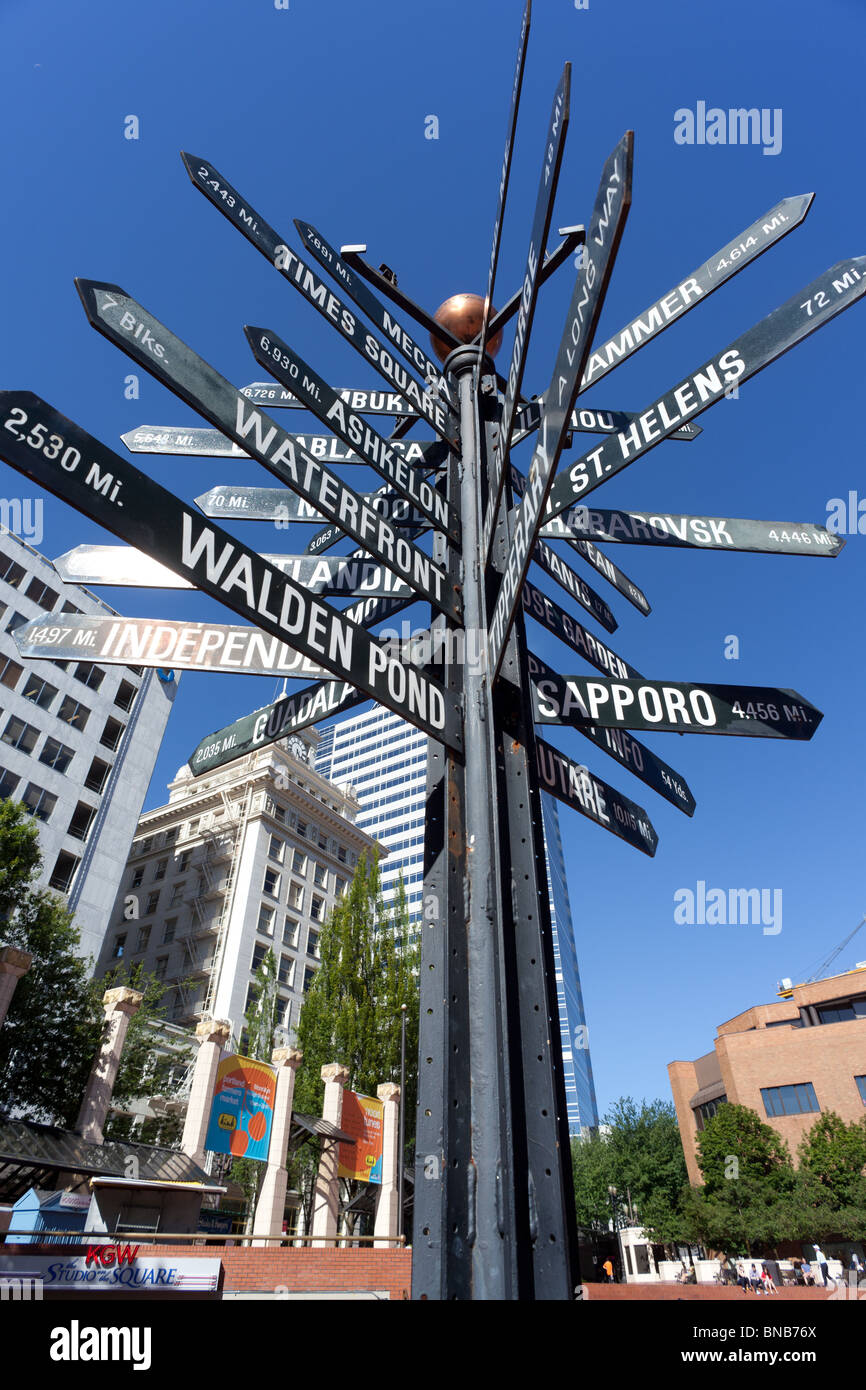 Downtown Portland Sign