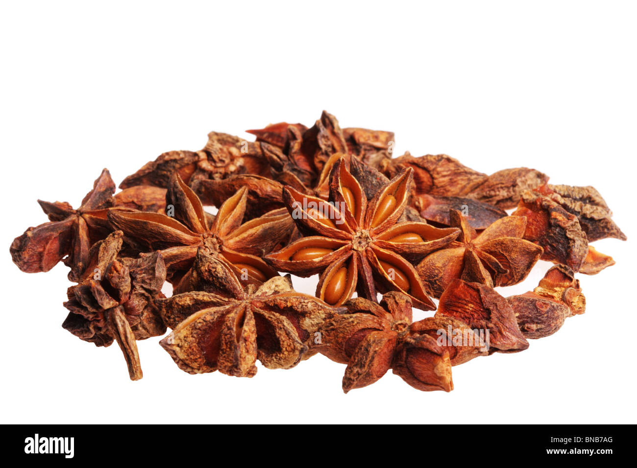 Star anise isolated on white background Stock Photo - Alamy