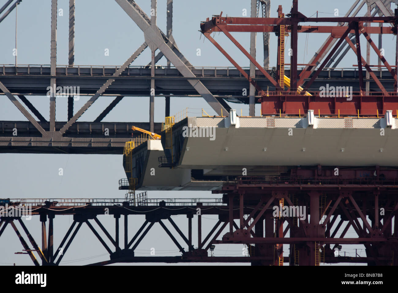 San Francisco Oakland Bay bridge construction Stock Photo - Alamy
