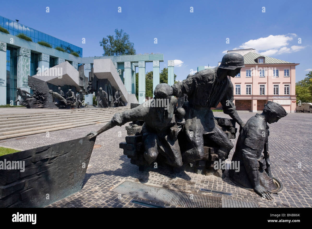 1944 uprising monument krasinski square hi-res stock photography and ...