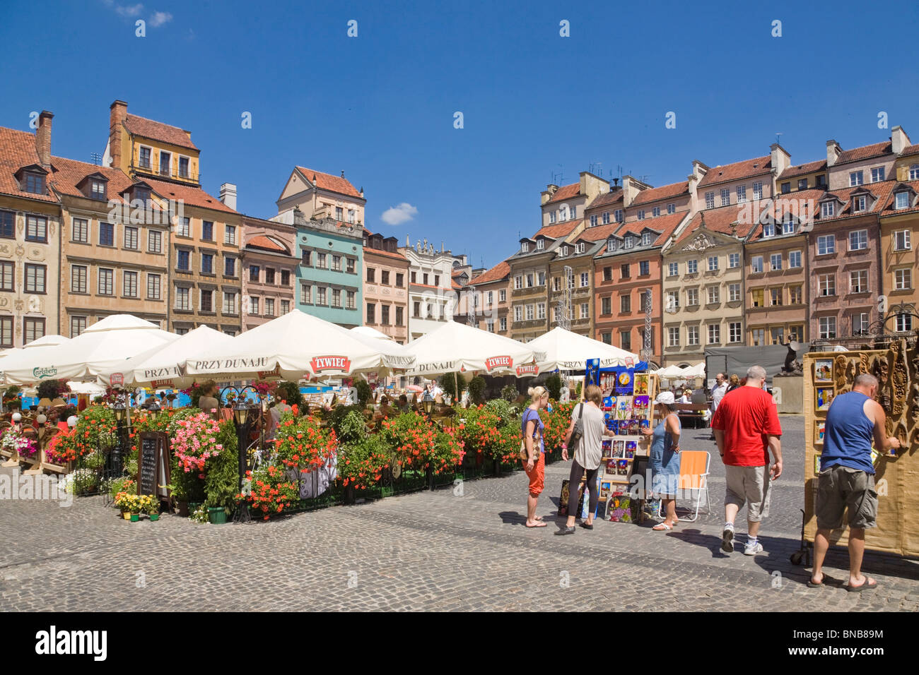 Main Square in Old Town in Warsaw, Poland Stock Photo - Alamy