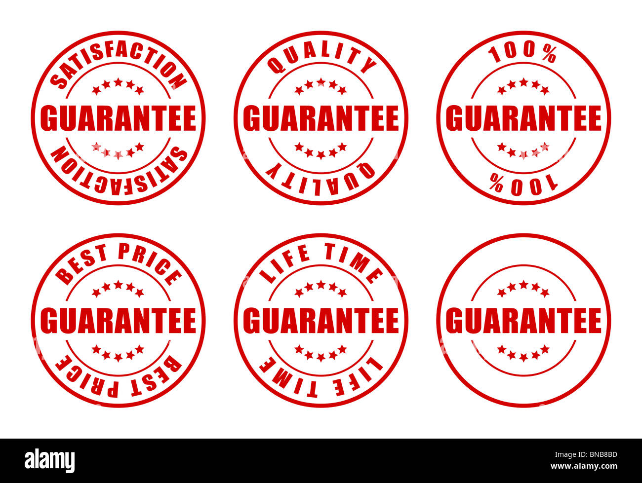 Guarantee Stamps collection - Various popular stamps Stock Photo - Alamy