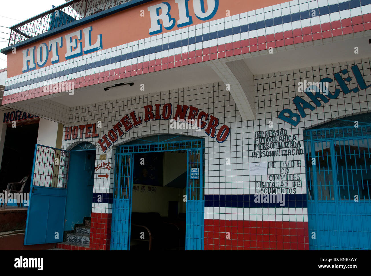 A small hotel in Barcelos Brazil, the "tropical fish capital of the ...