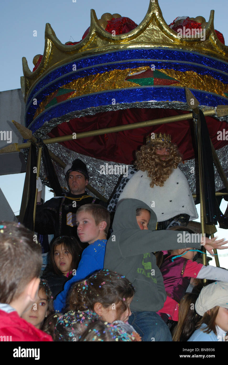 One of the kings, Gaspar, Three Kings Parade, La Cala de Mijas, Mijas ...