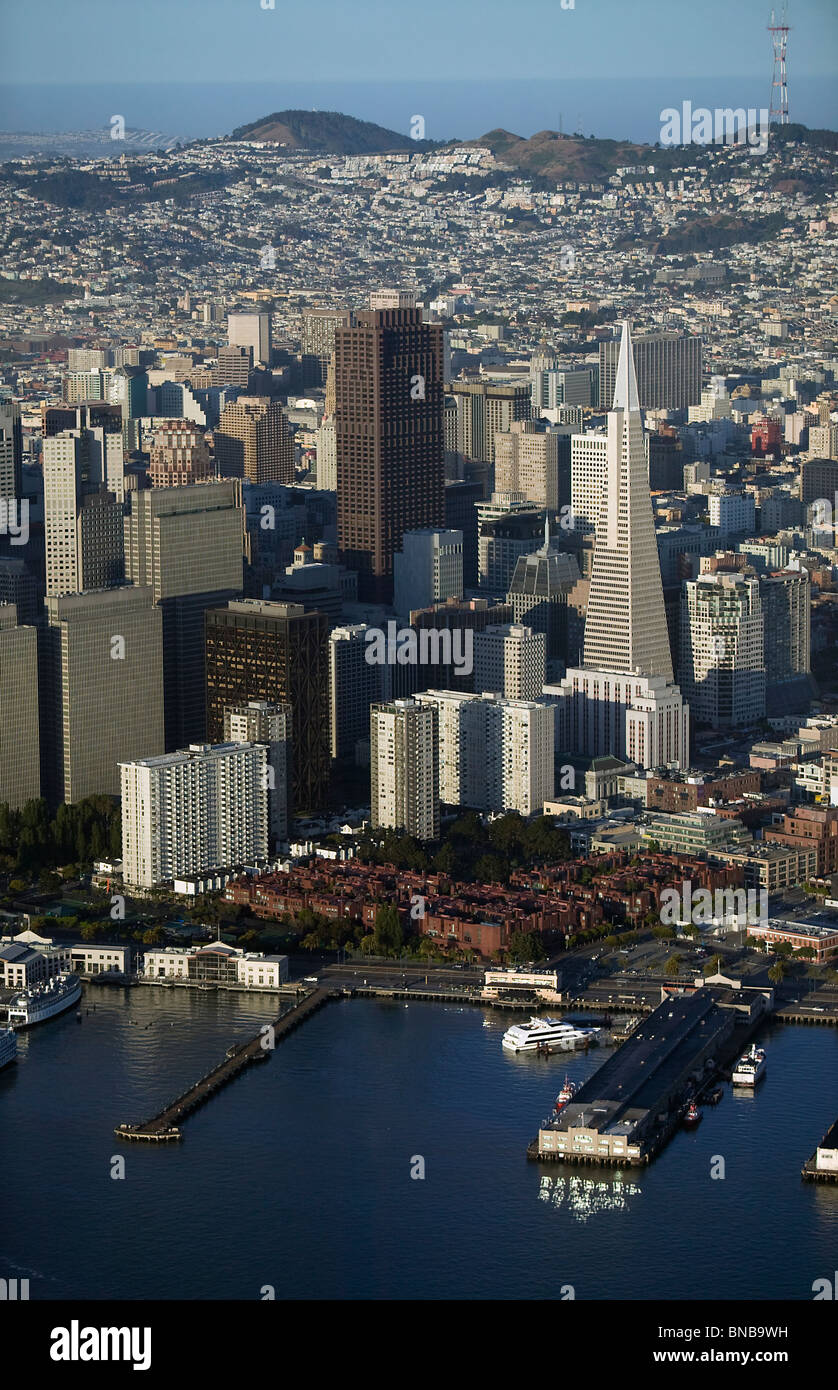 aerial view above San Francisco California Stock Photo - Alamy
