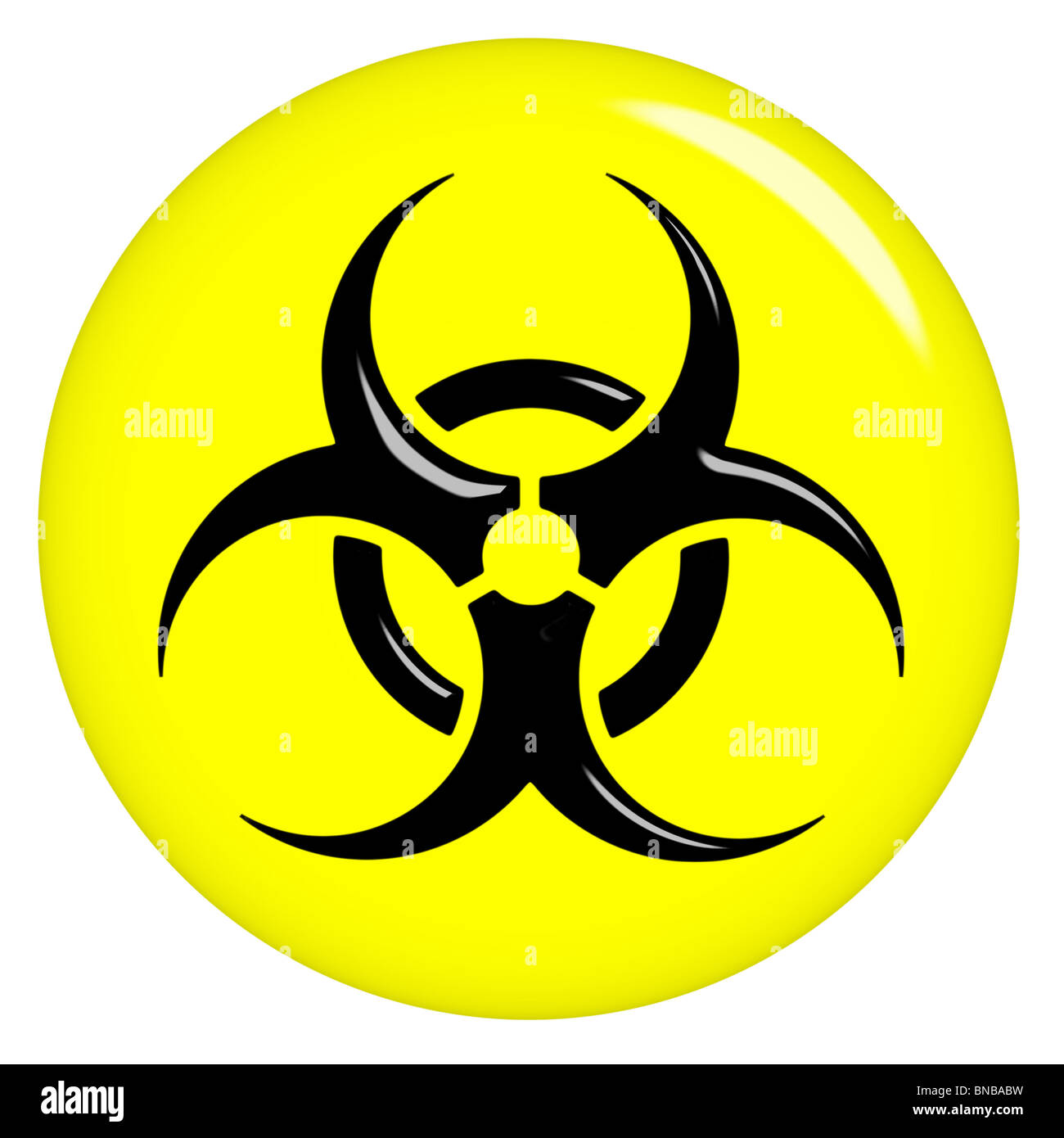 3d biohazard sign Stock Photo - Alamy