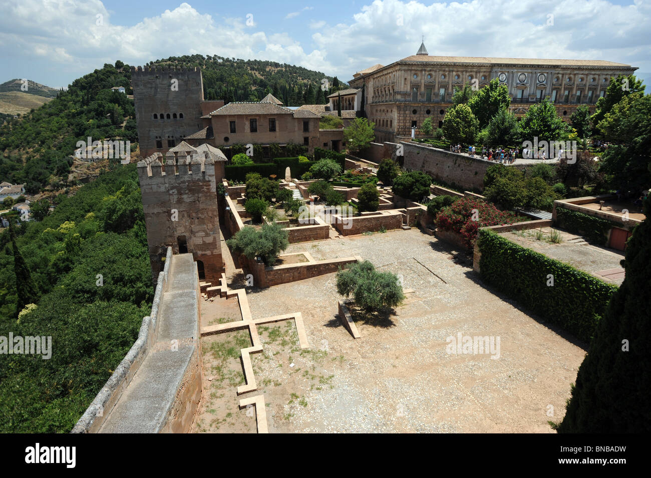 Palace charles inside nasrid hi-res stock photography and images - Alamy