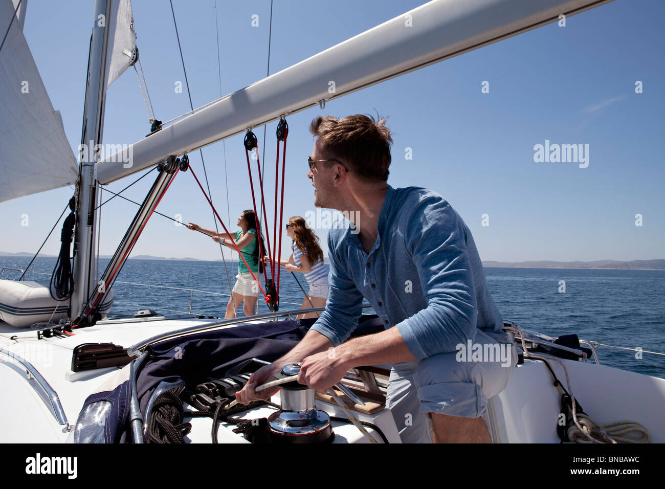 Setting sail on three hi-res stock photography and images - Alamy