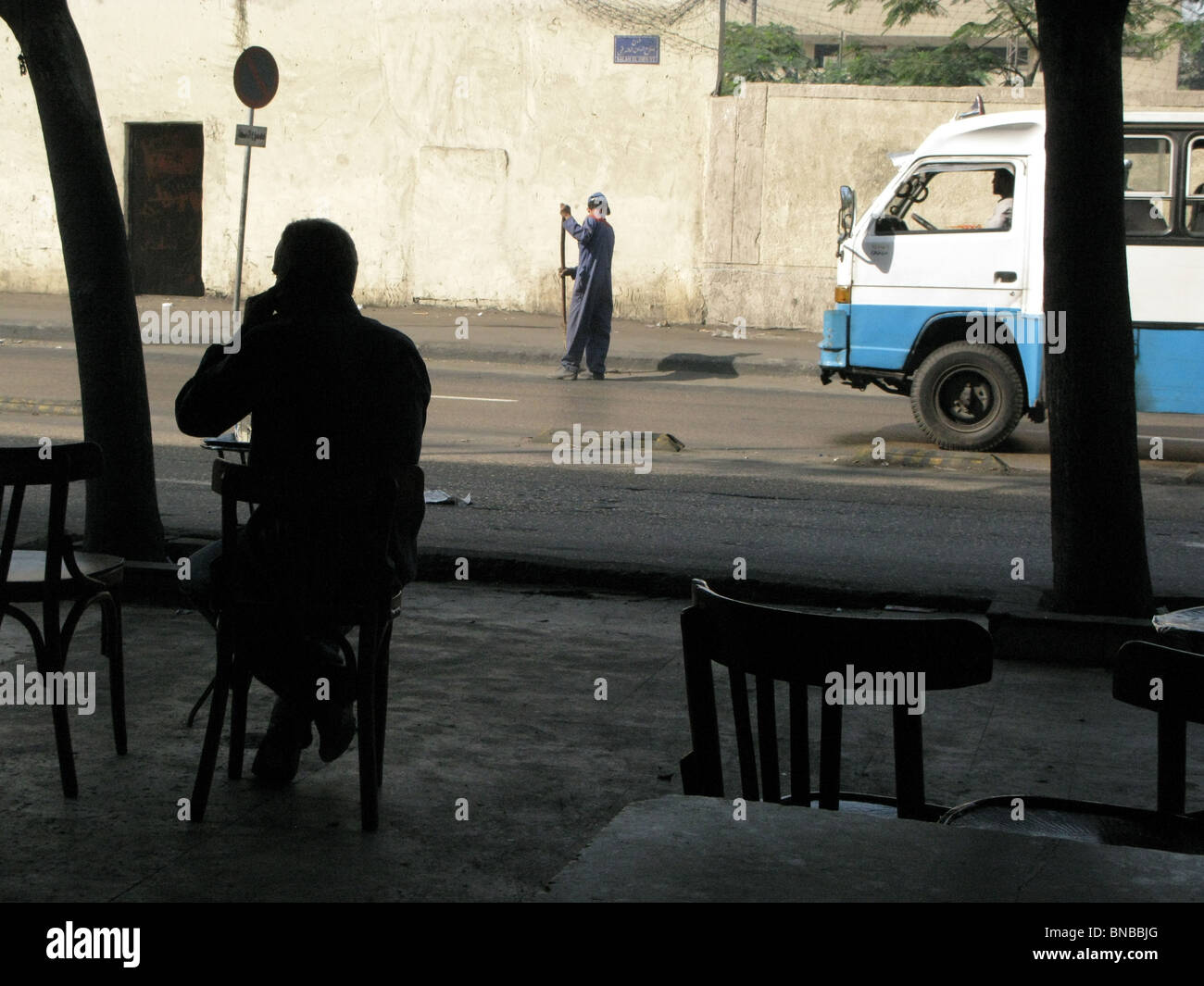 Cairo Street Cafe Stock Photo - Alamy