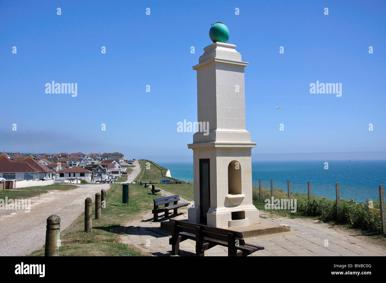 The Meridian Line & George V Monument, The Promenade, Peacehaven, East ...