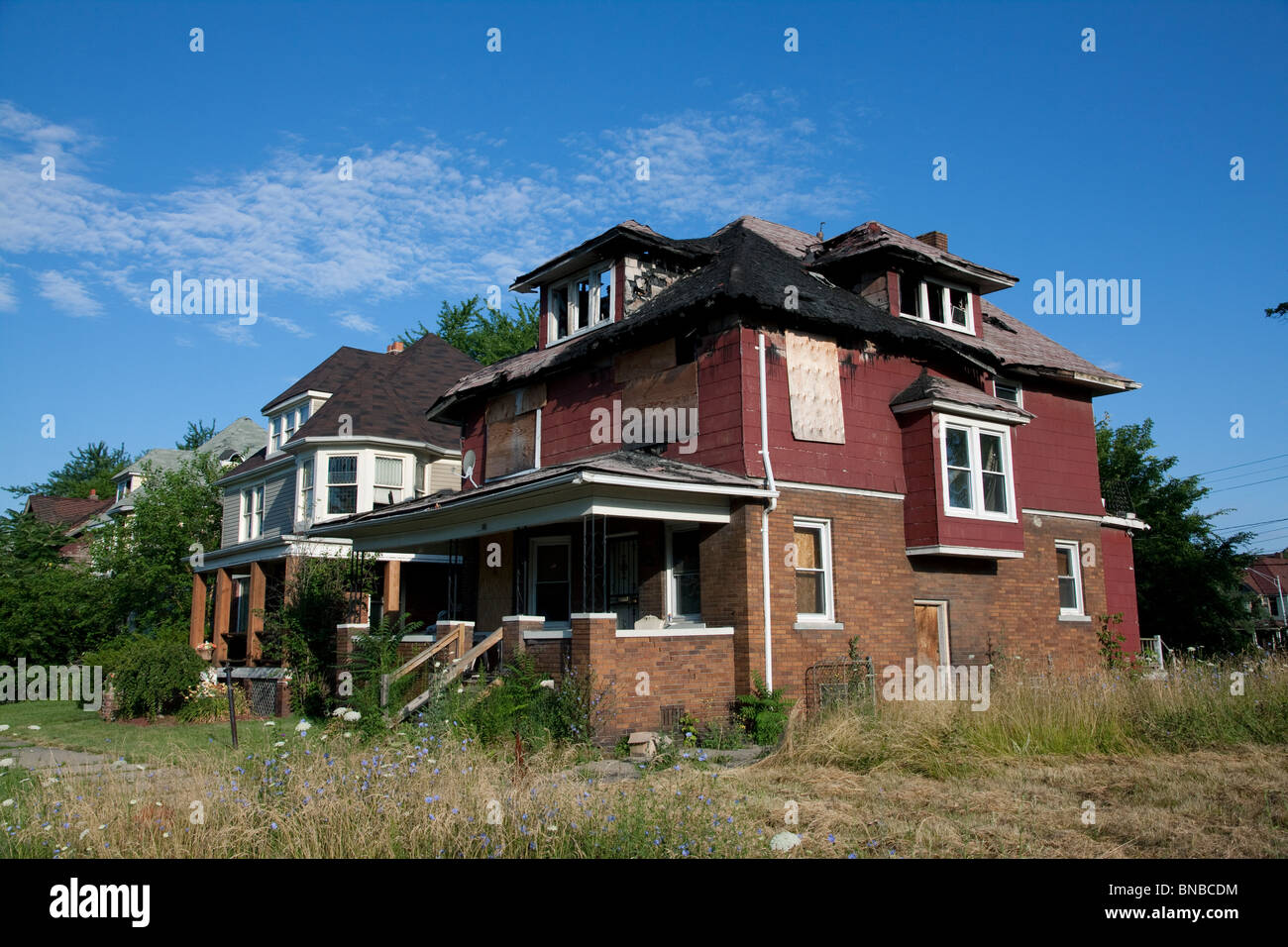 Abandoned dwellings Detroit Michigan USA Stock Photo - Alamy