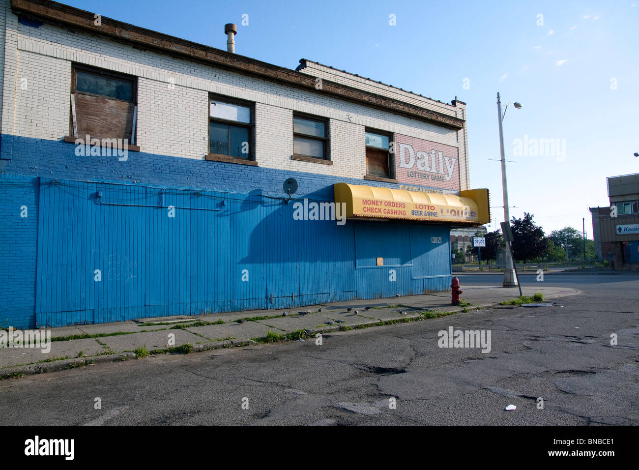 Abandoned buildings Detroit Michigan USA Stock Photo - Alamy