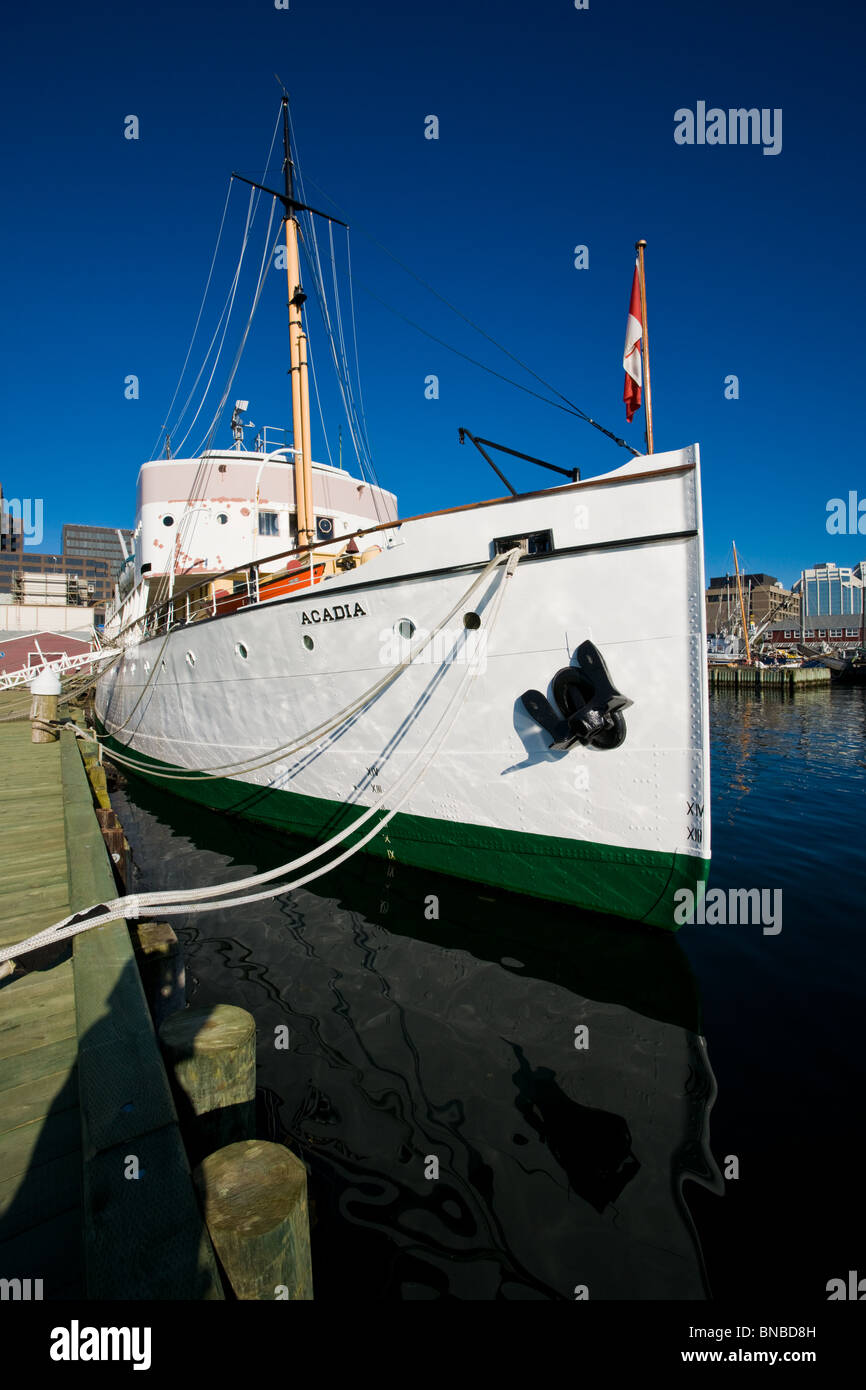 CSS Acadia is a retired hydrographic survey vessel on display at the ...