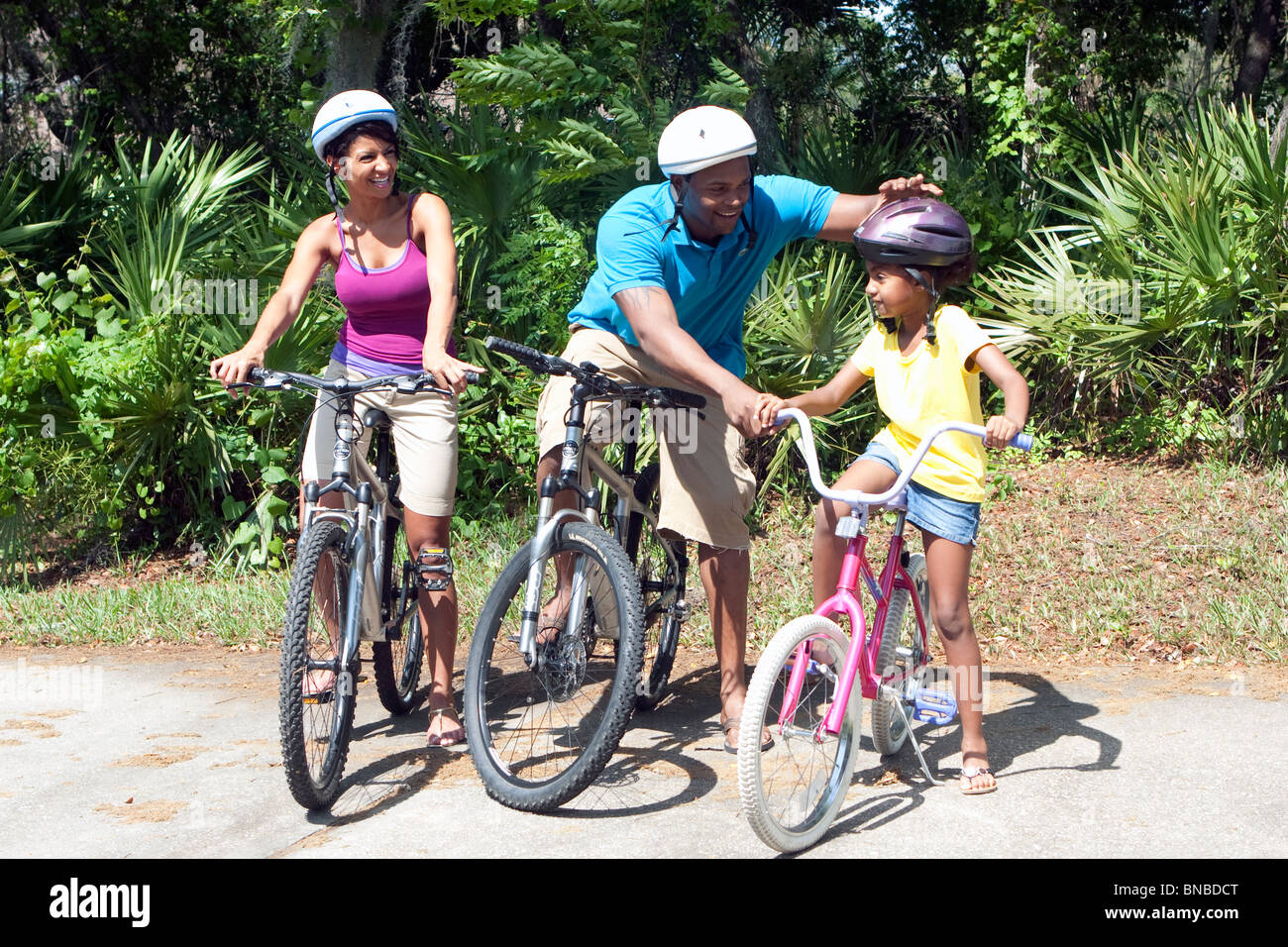 Woman getting ready ride hi-res stock photography and images - Alamy