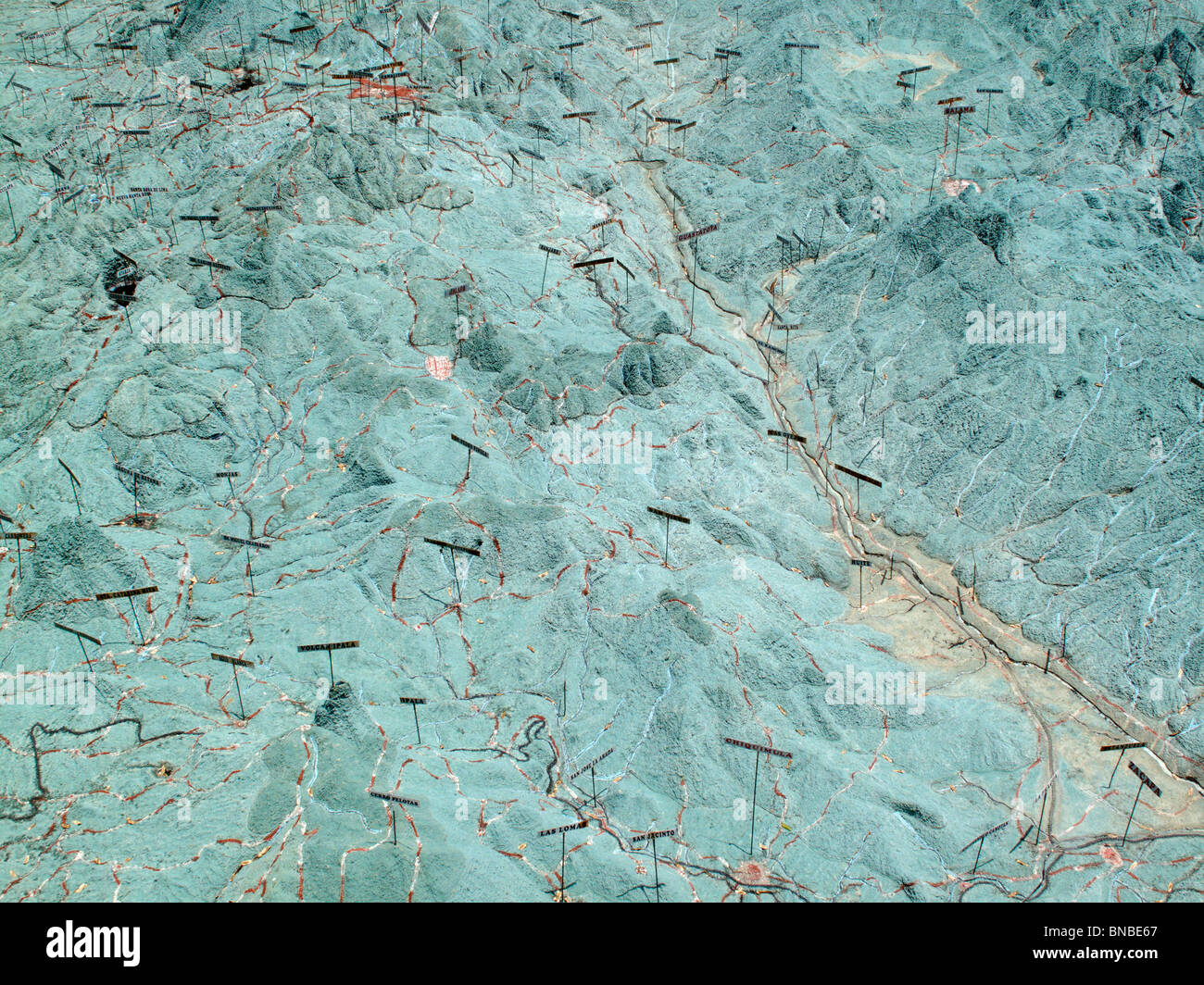 A scale relief map of Guatemala in Guatemala City Stock Photo - Alamy