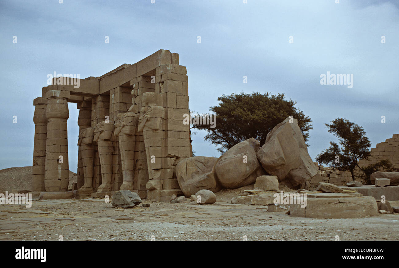 Fallen statue of Ramses II, Ramesseum, Luxor, Egypt 680208 212 Stock ...