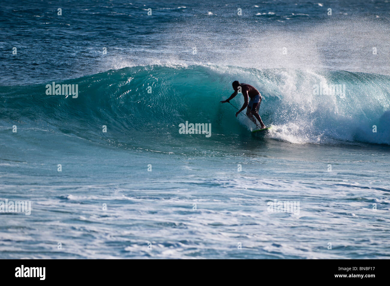 Bodyboarding at Shipwreck Beach, Kauai, Hawaii Stock Photo - Alamy