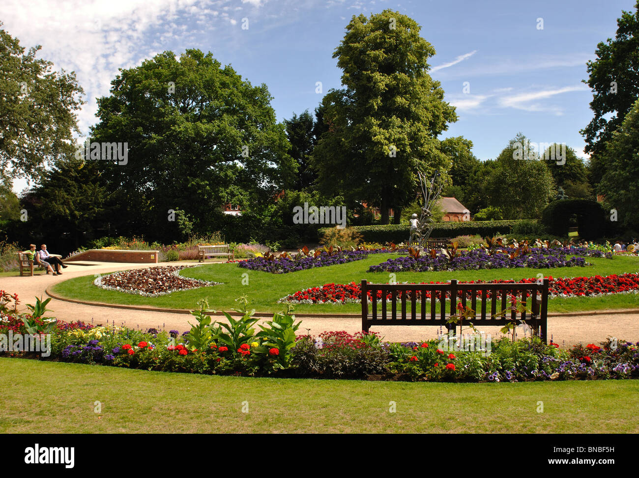 Caldecott Park in summer, Rugby, Warwickshire, England, UK Stock Photo ...