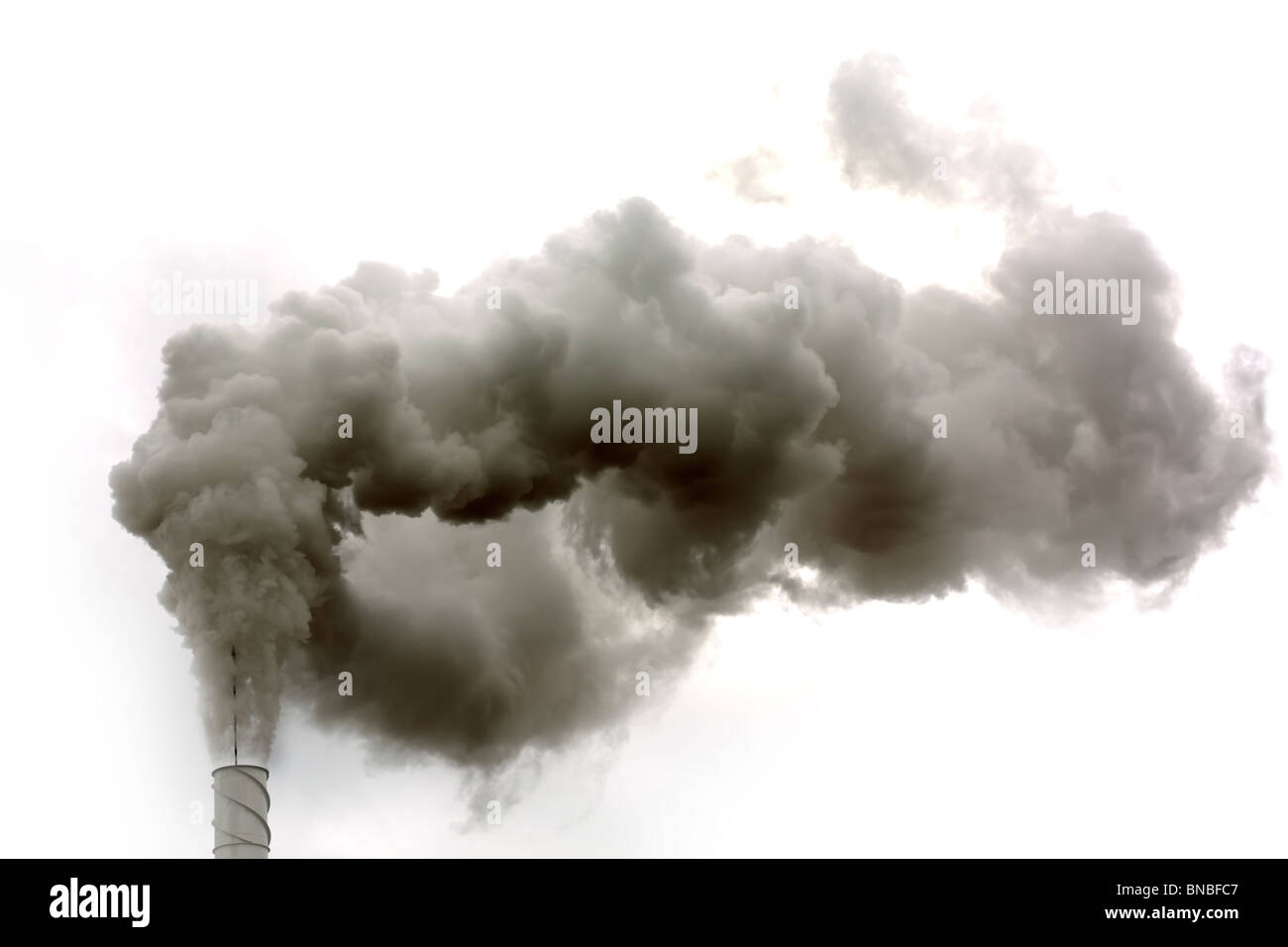 Smoke from the stalk on isolated background Stock Photo - Alamy