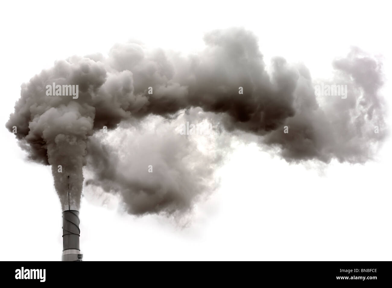 Smoke from the stalk on isolated background Stock Photo - Alamy