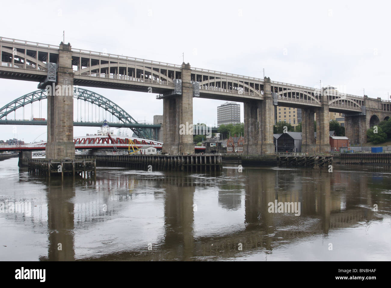 High Level Bridge over River Tyne Newcastle upon Tyne England June 2010 ...