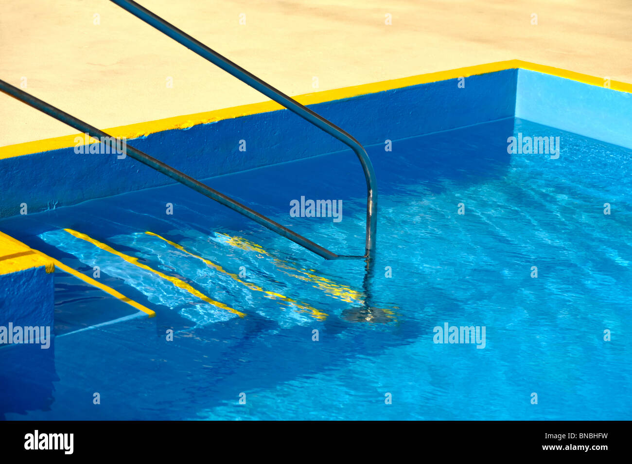 Swimming pool handrail edge hi-res stock photography and images - Alamy