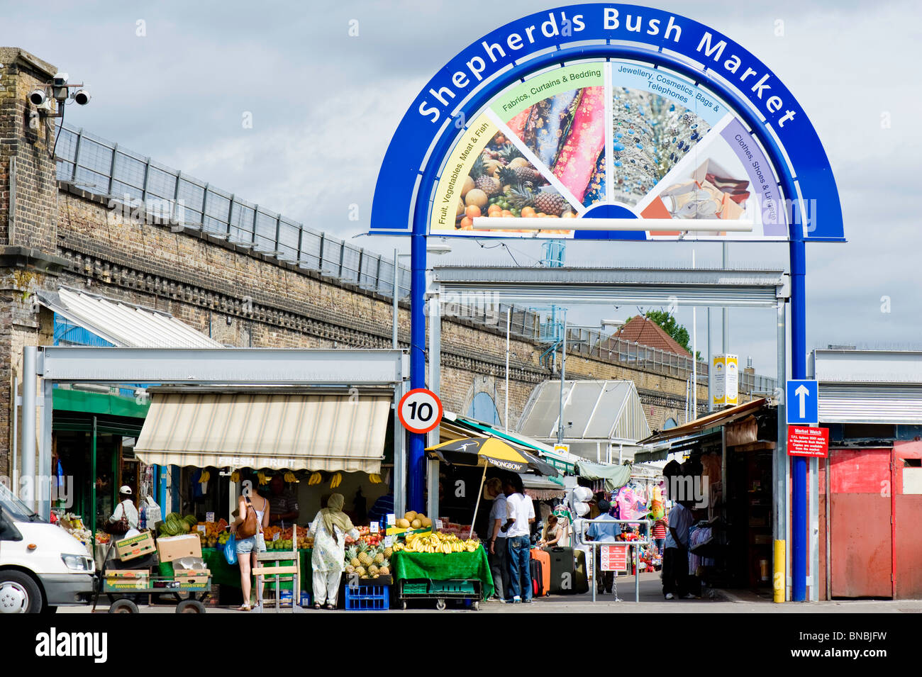 Shepherds Bush Market, W12, United Kingdom Stock Photo - Alamy