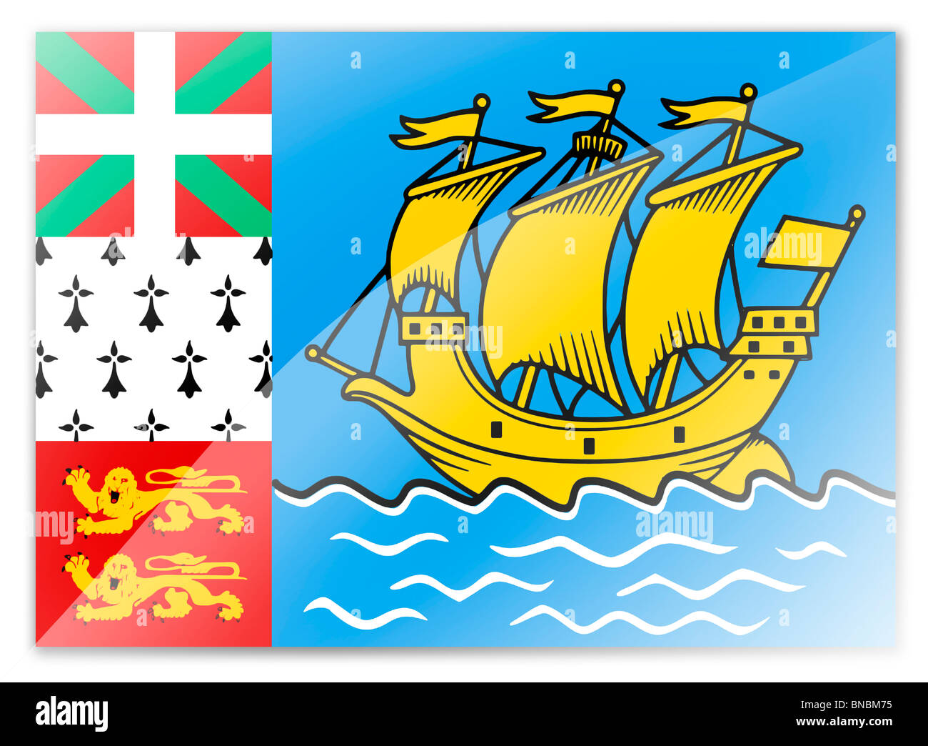 St pierre miquelon flag Cut Out Stock Images & Pictures - Alamy