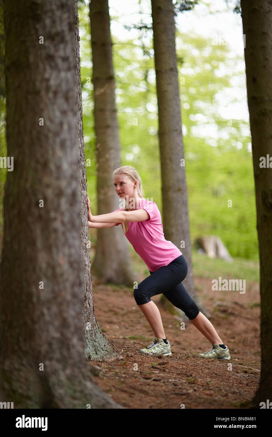 Running up tree hi-res stock photography and images - Alamy