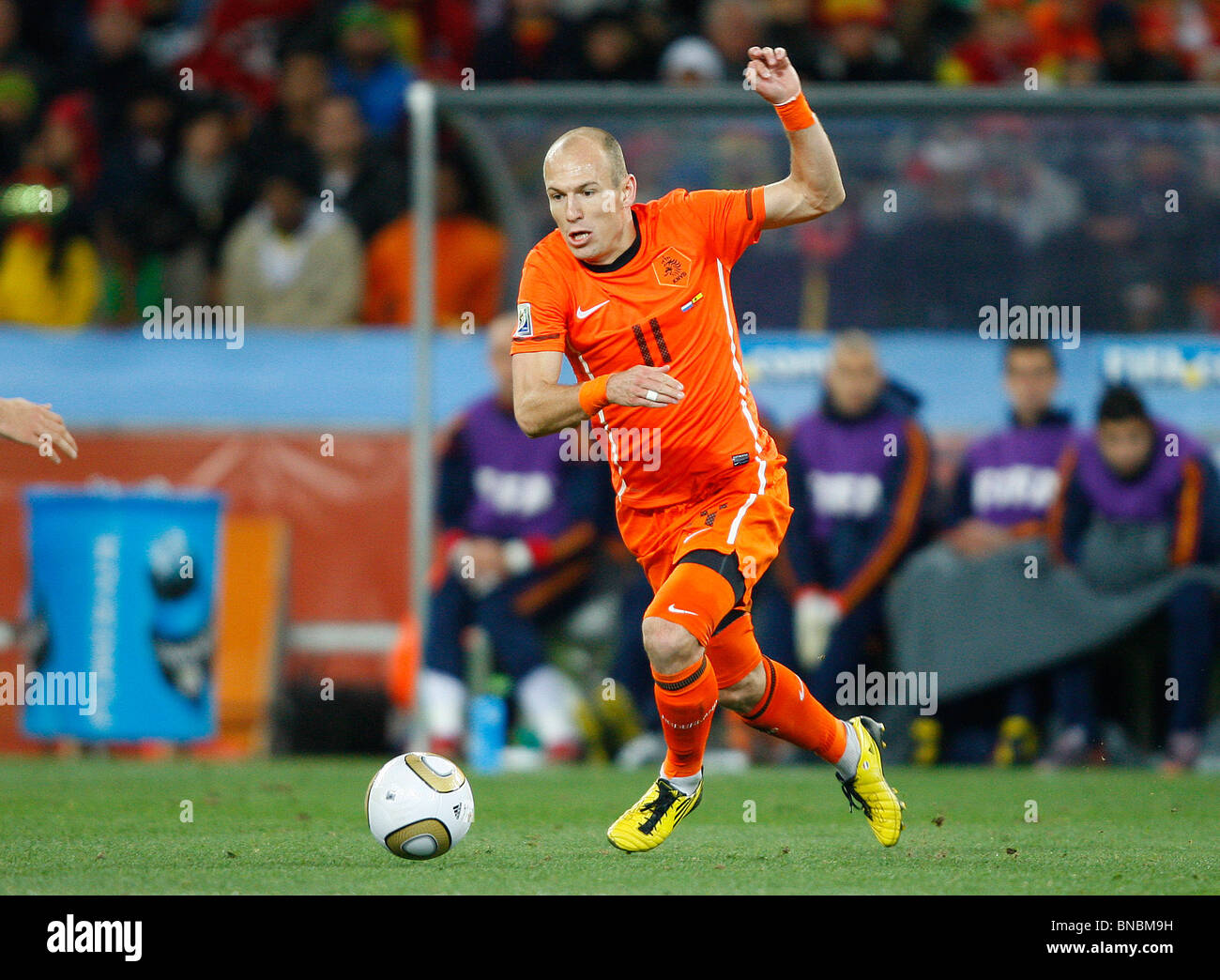 ARJEN ROBBEN NETHERLANDS V SPAIN SOCCER CITY JOHANNESBURG SOUTH AFRICA ...