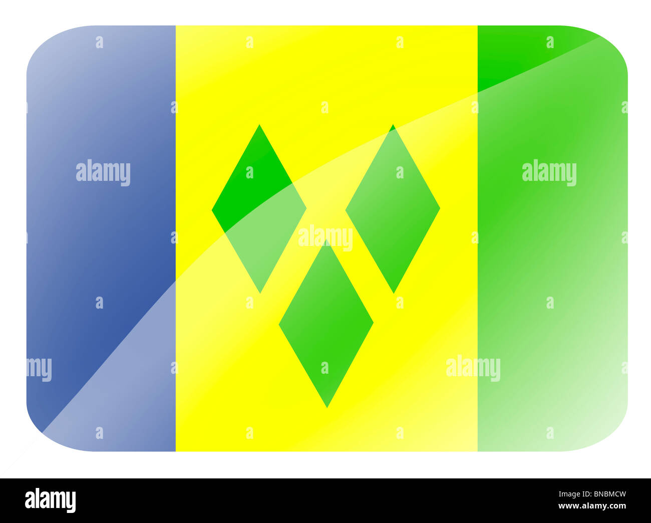 St. Vincent & the Grenadines flag Stock Photo - Alamy