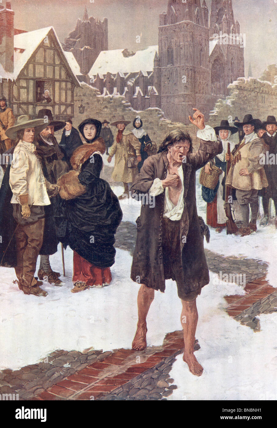 George Fox at Lichfield Stock Photo - Alamy