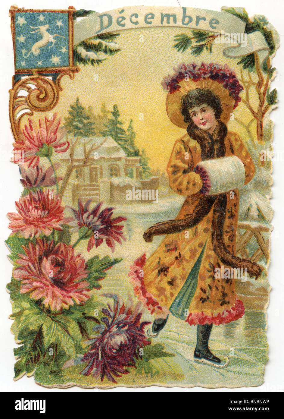 Calendar Card - December Stock Photo - Alamy