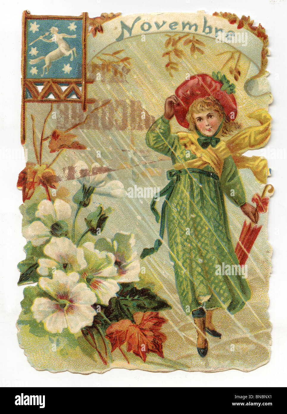 Calendar Card - November Stock Photo - Alamy