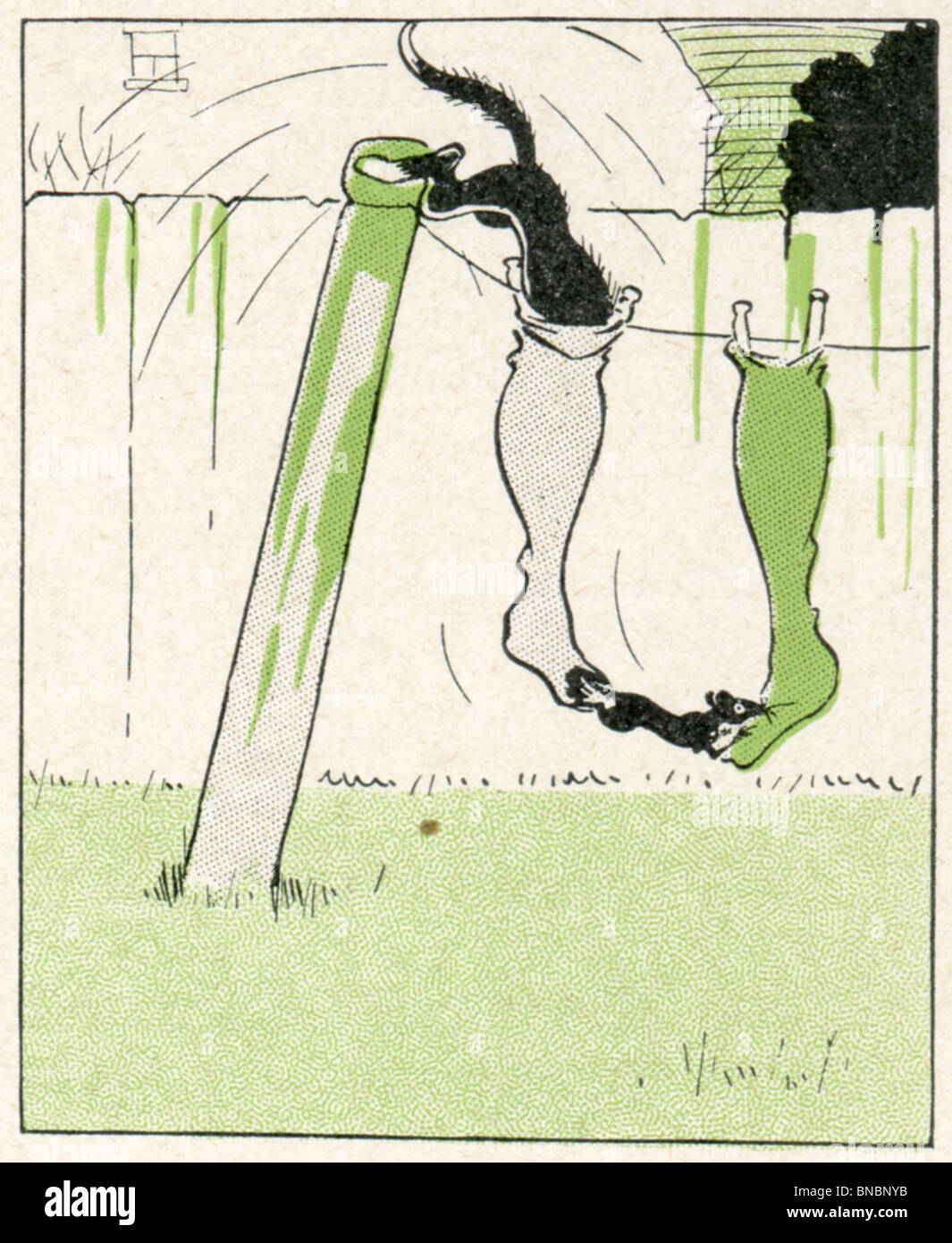 Kid chasing cat hi-res stock photography and images - Alamy