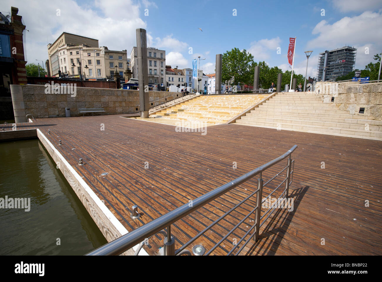 Bristol UK Harbour Harbor Quay Water Fall Fountain Stock Photo - Alamy