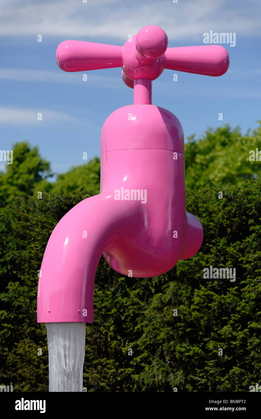 Pink Tap - Hampton Court Flower Show 2010 Stock Photo - Alamy